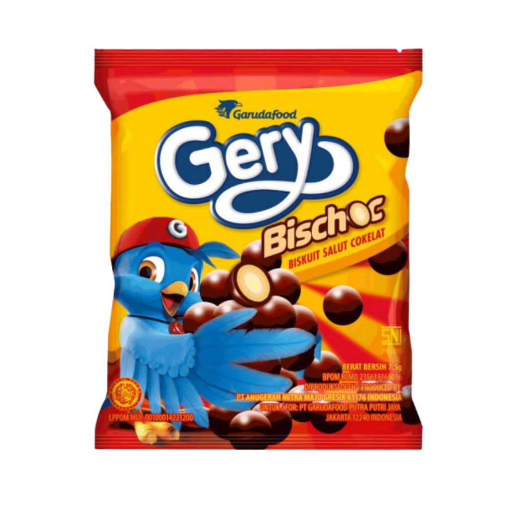 Jual Gery - Gery Bischoc Biskuit Chocolate 6gr | Shopee Indonesia
