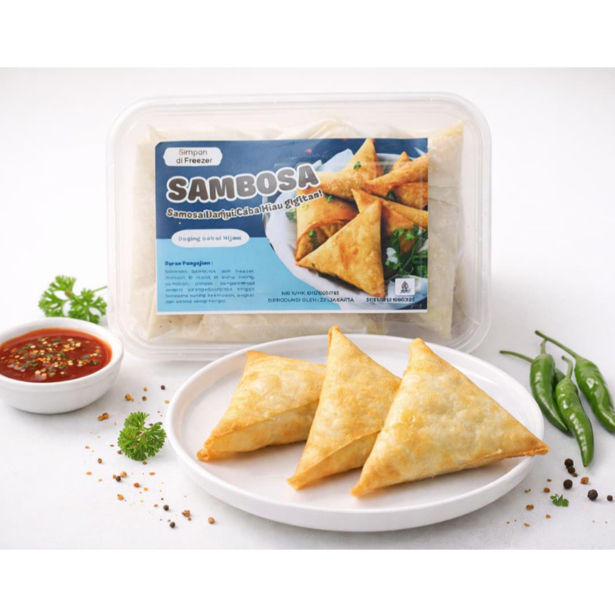 Jual Sambosa daging cabe ijo / samosa ayam kari / sambosa cheese ...