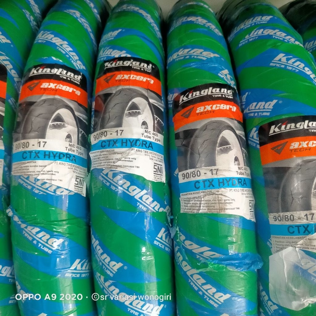 Jual ban luar donat kingland ban CTX HYDRA 90/80-17 80/80-17 tubetype ...