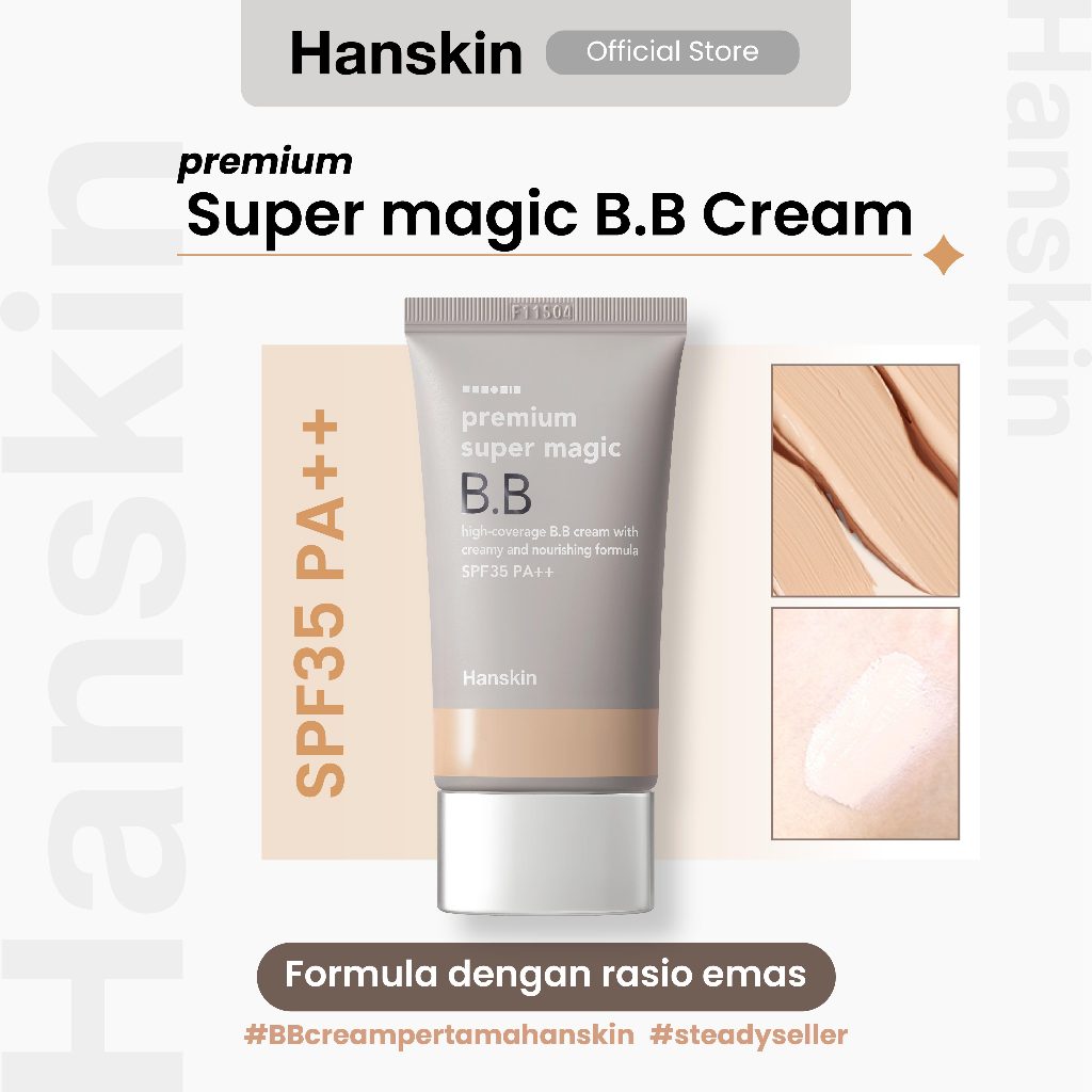 Jual [NEW PACKAGING] Hanskin Premium Super Magic BB Cream SPF 30 PA++ ...