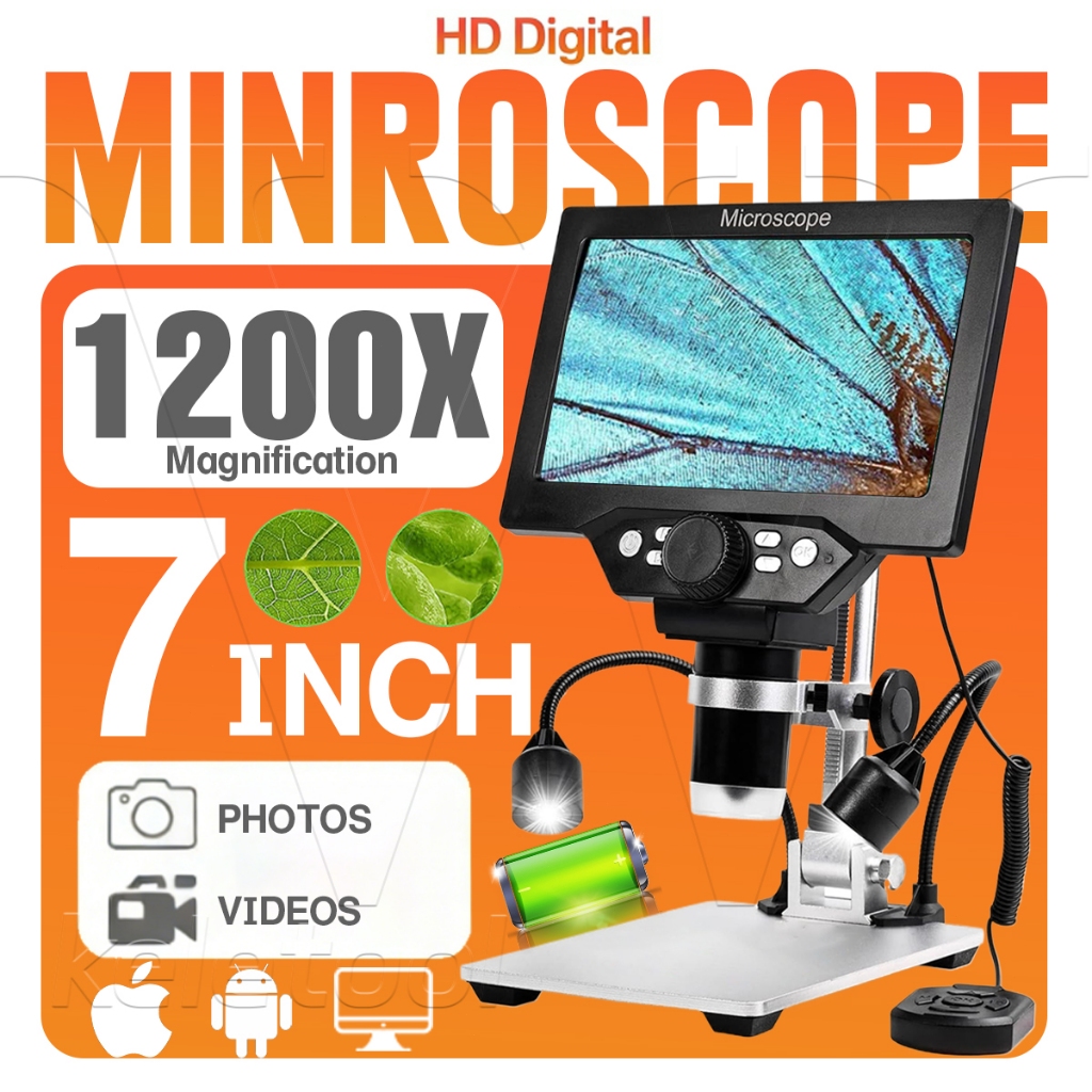 Jual Mikroskop Digital 12mp Pembesaran 1200x Elektronik Microscope ...
