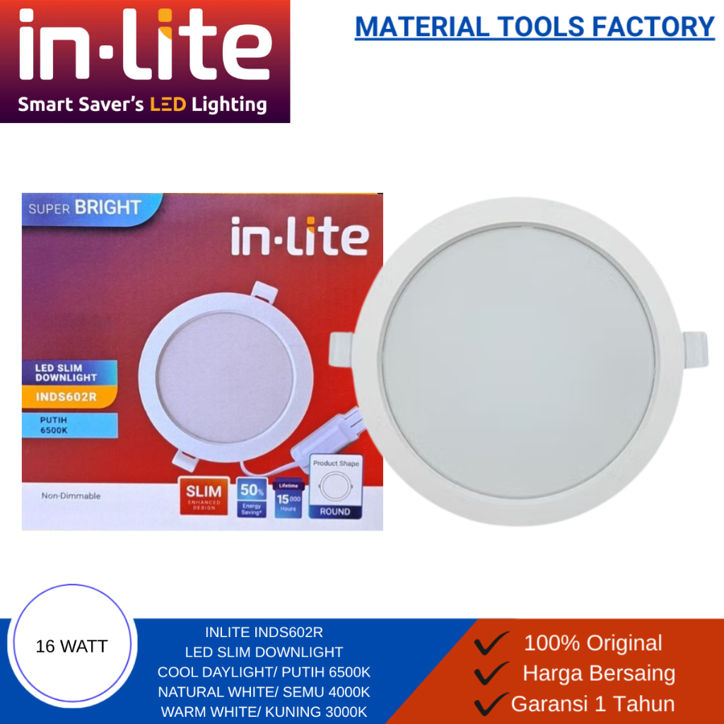 Jual Lampu LED - Lampu Downlight Plafon - Downlight InLite Lampu LED ...