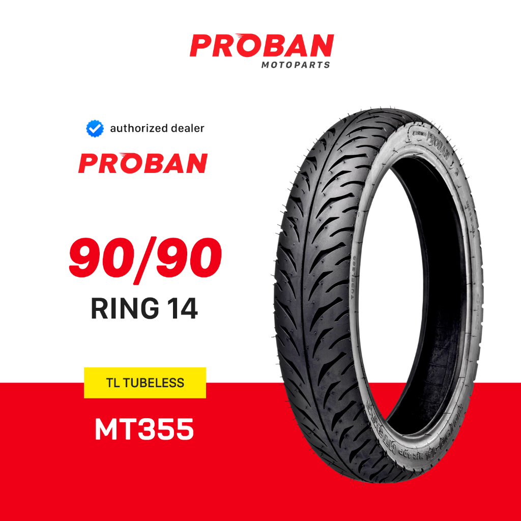 Jual Ban Motor Tubeless Ring 14 PROBAN TL 90/90-14 | Shopee Indonesia