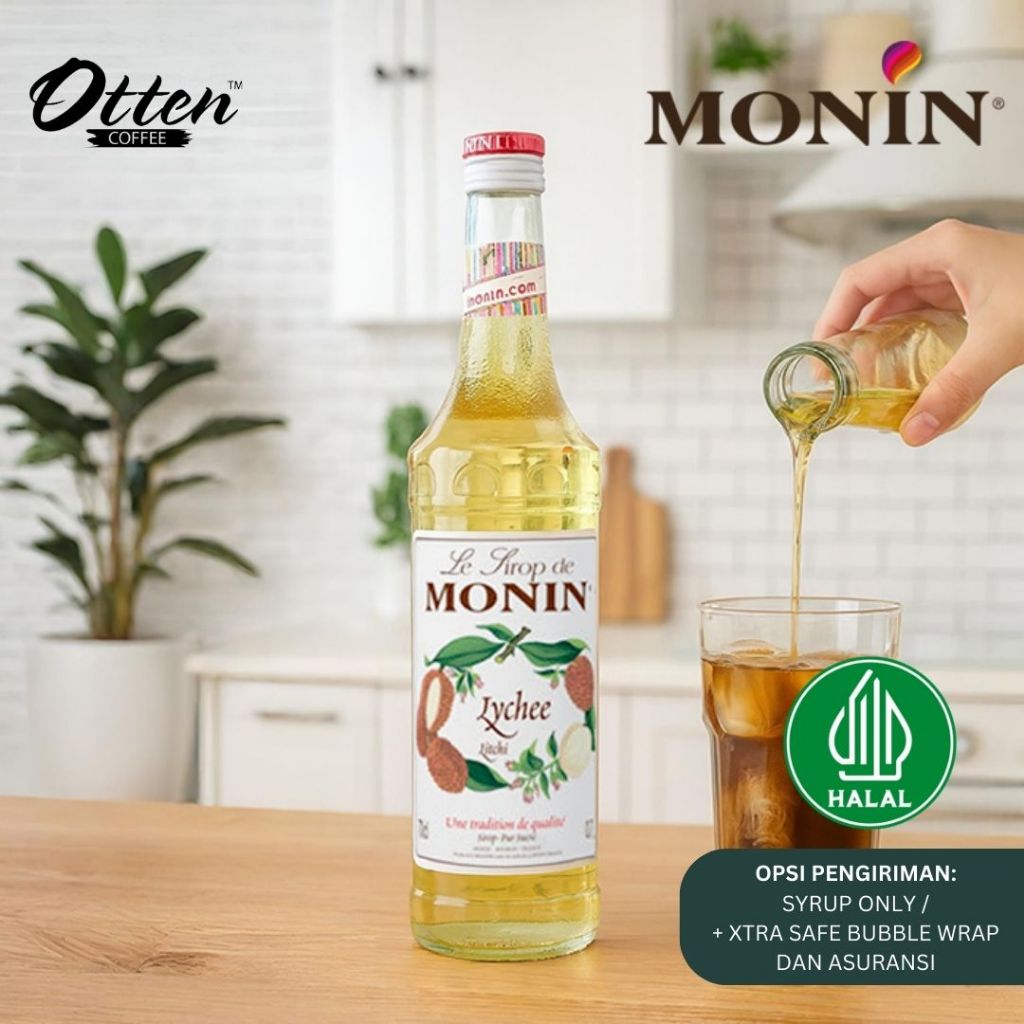Jual Monin Lychee Syrup 700 ML - Sirup Minuman Rasa Buah Leci cocok ...
