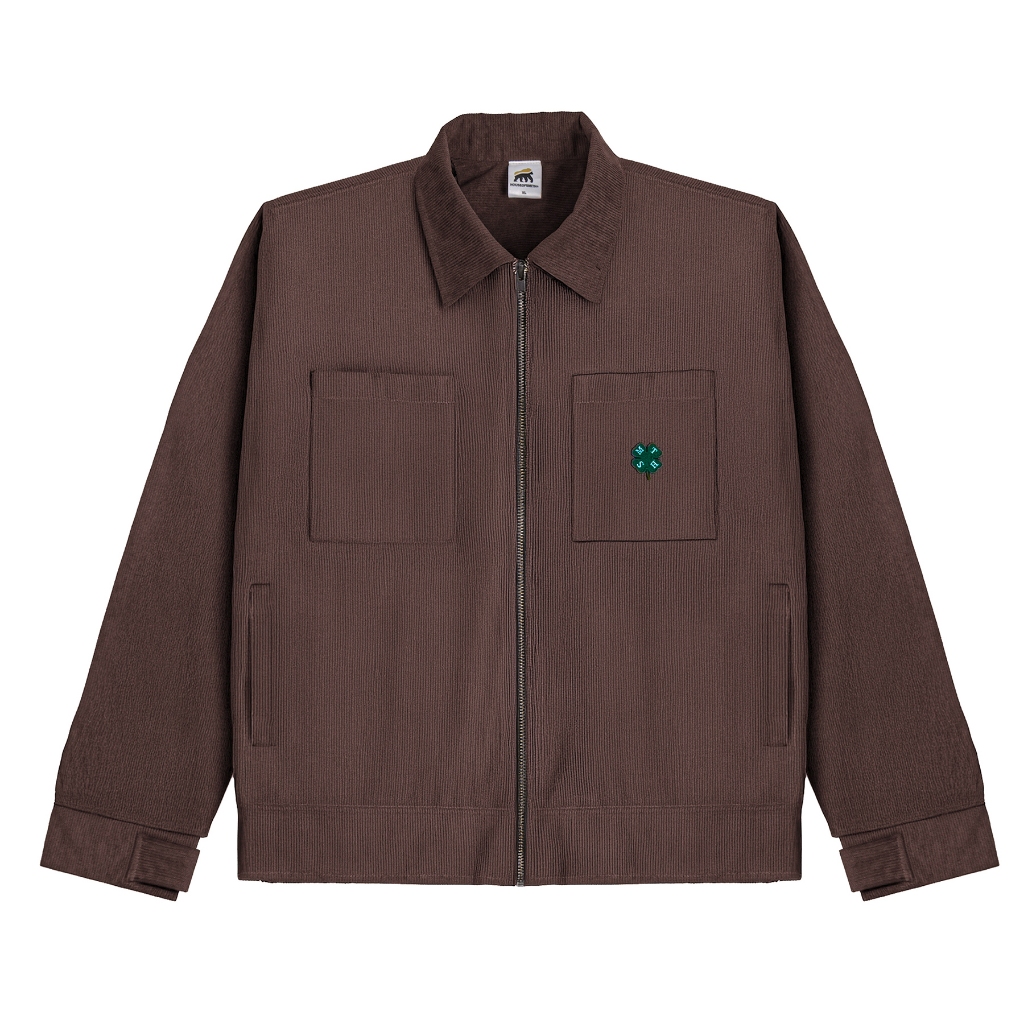Jual House of Smith Jaket Boxy Pria - Clover Boxy Cord Jacket Brown #2 ...