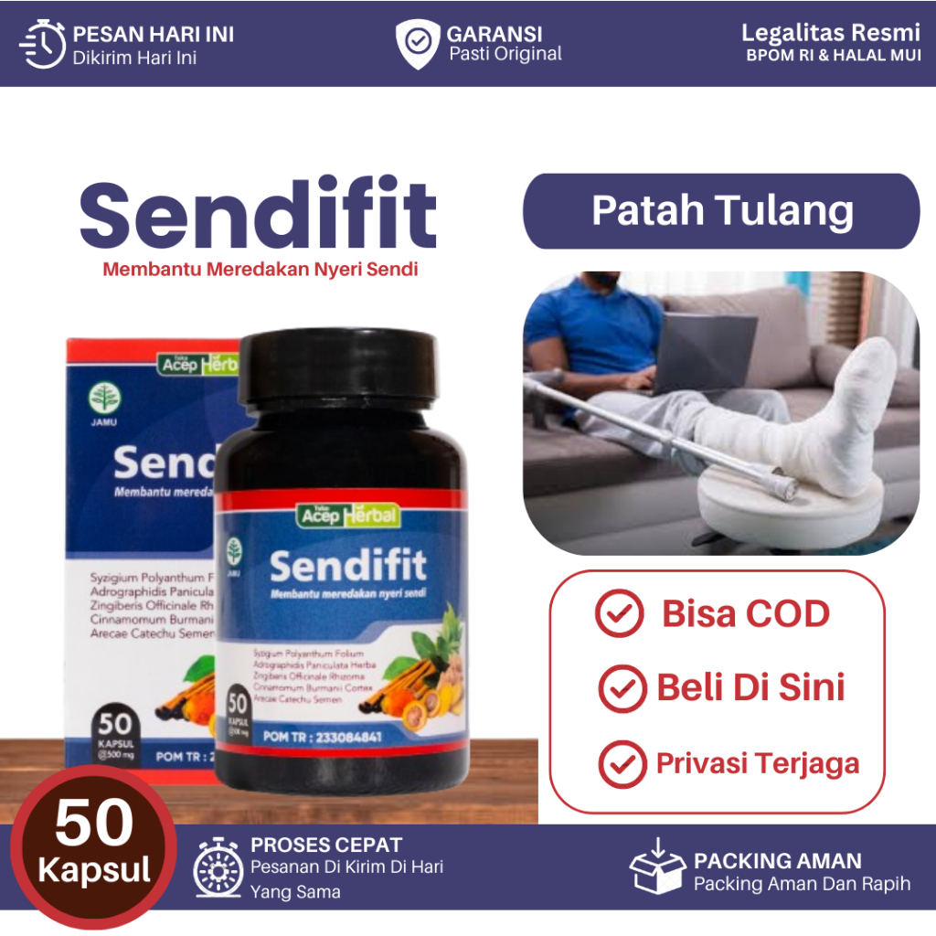Jual Obat Untuk Patah Tulang, Penyambung Tulang Patah, Tulang Retak ...