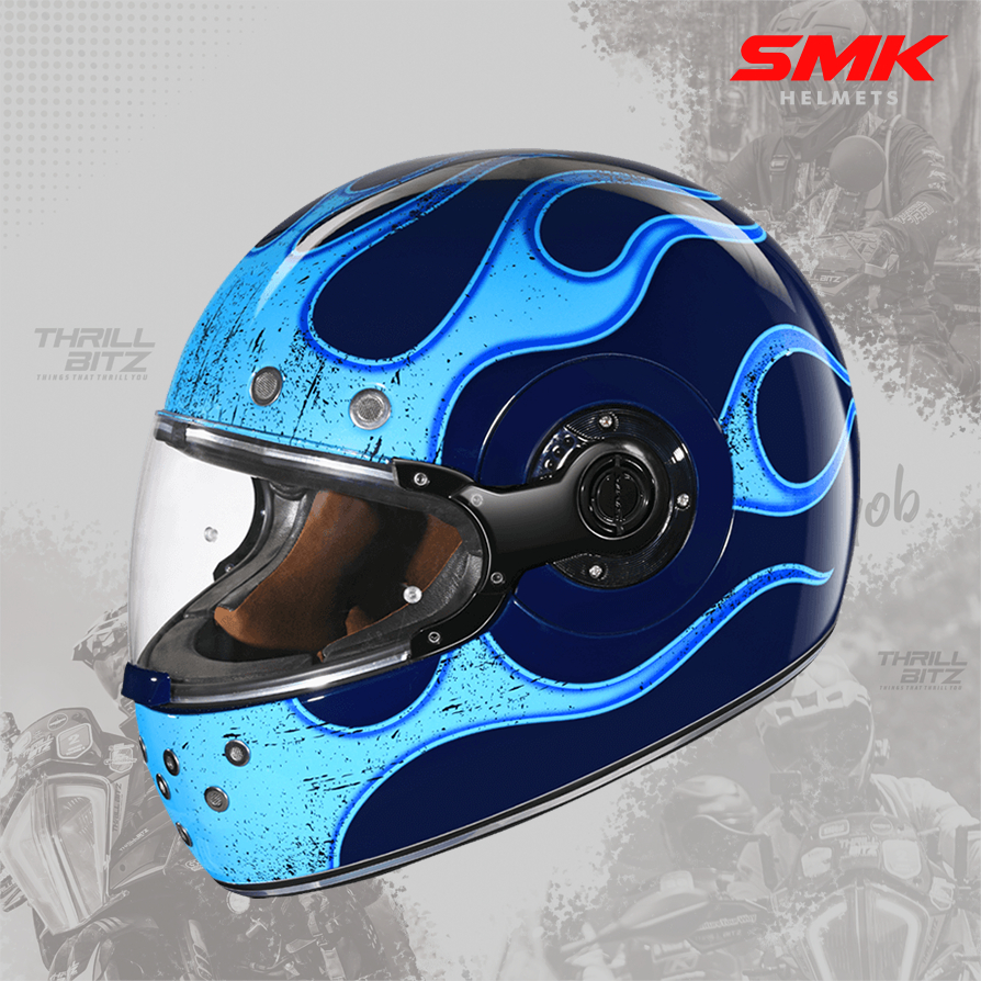 Jual Helm SMK Retro Inferno Helmet - GL555 | Shopee Indonesia