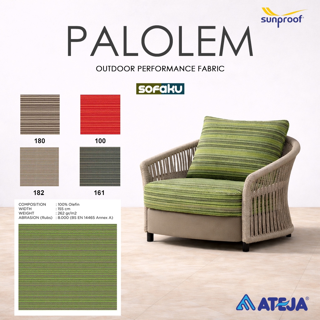 Jual SOFAKU : PALOLEM Ateja Sunproof - Kain Bahan Ateja Olefin Outdoor ...