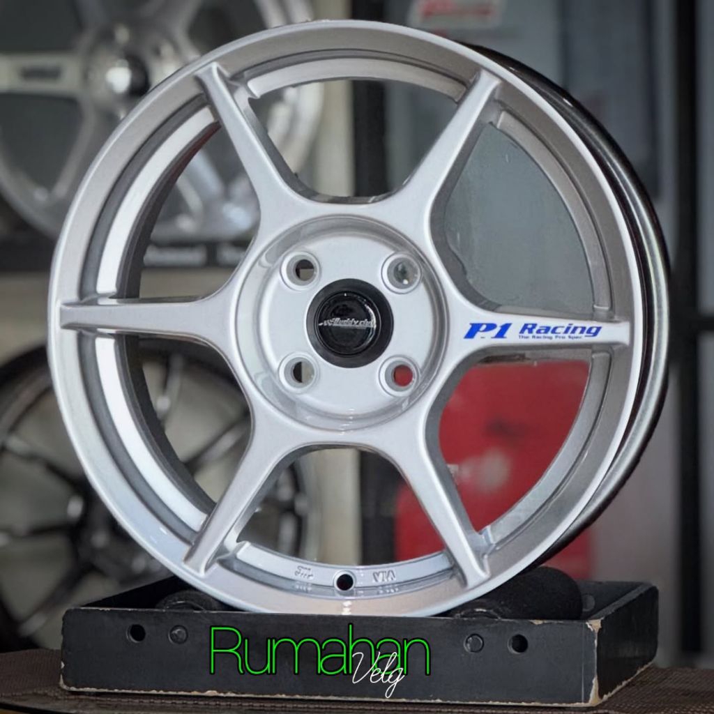 Jual velg p1 racing r15 lebar 6,5 pcd 4x100 velg racing r15 pnp brio ...