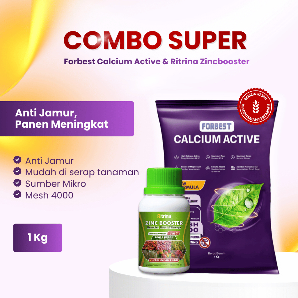 Jual [PANEN MAKSIMAL] Paket Pupuk Lengkap Forbest New & Ritrina Zinc ...