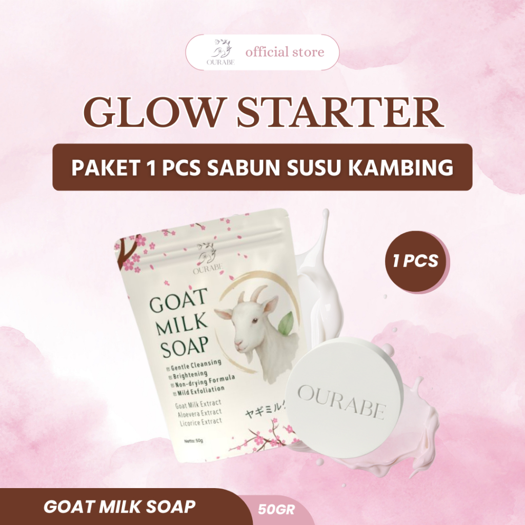 Jual Ourabe Goat Milk Soap (PAKET 1 PCS) - Sabun Susu Kambing ...
