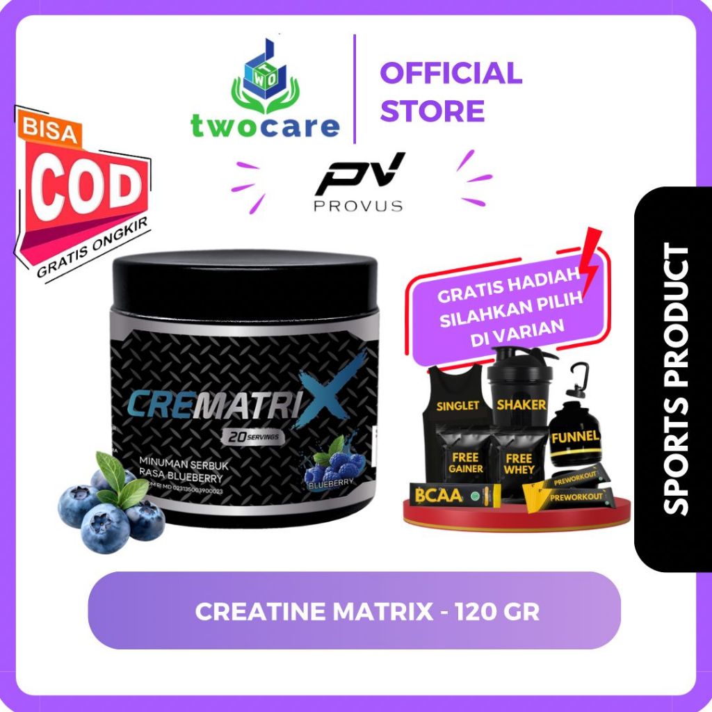 Jual Provus Creatine Matrix 24 Serving Creatine Monohydrate 120 gram ...