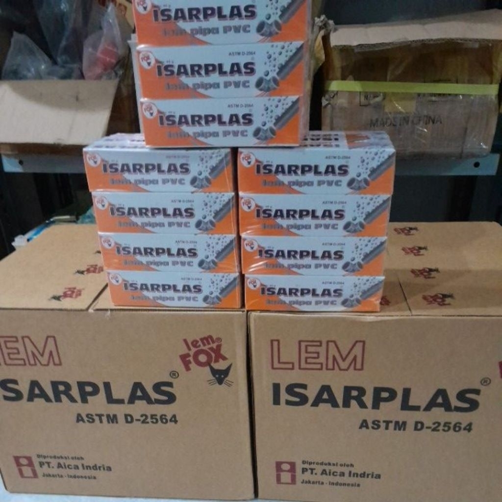 Jual Lem Pipa PVC ISARPLAS kemasan 1Dus = 144Pcs (1Tube = 40gr ...