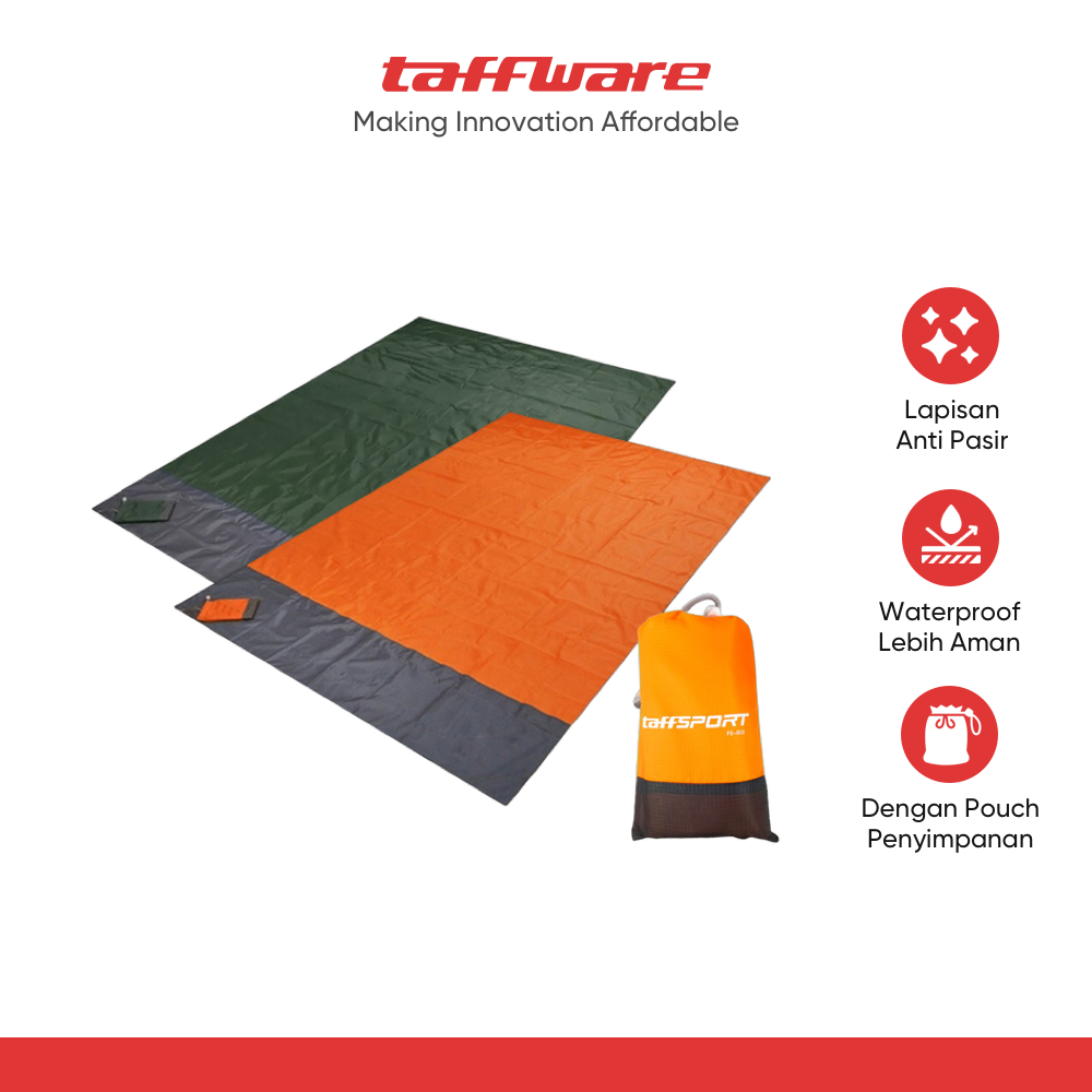 Jual TaffSPORT Tikar Lipat Matras Camping Piknik Mat 200x210cm - FS-008 ...