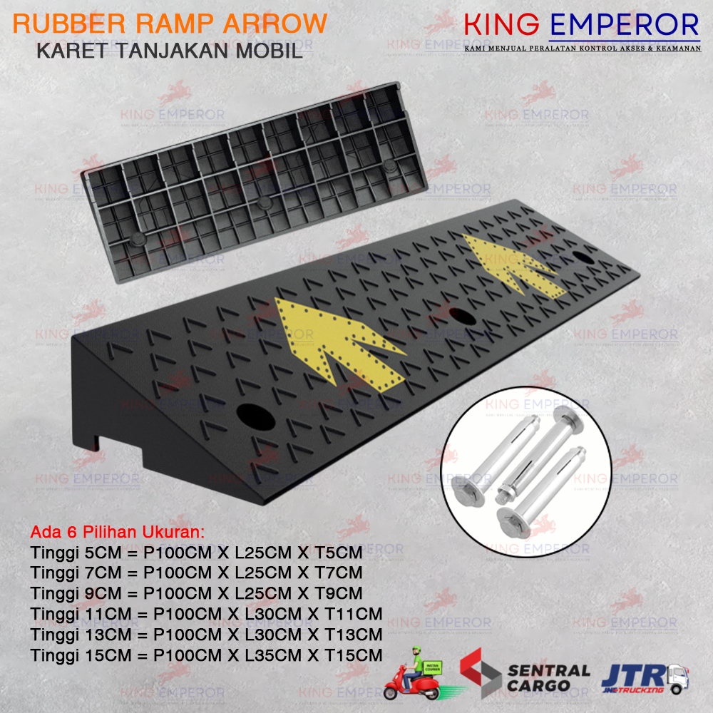 Jual Rubber Ramp Arrow Driveway Car Ramp / Tanjakan Mobil Karet Rubber ...