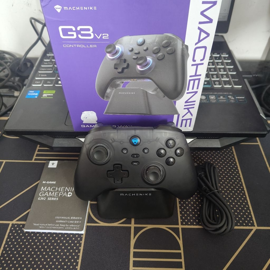 Jual Machenike G3 V2 Wireless Gaming Mall Controller With Dock Tri-Mode ...