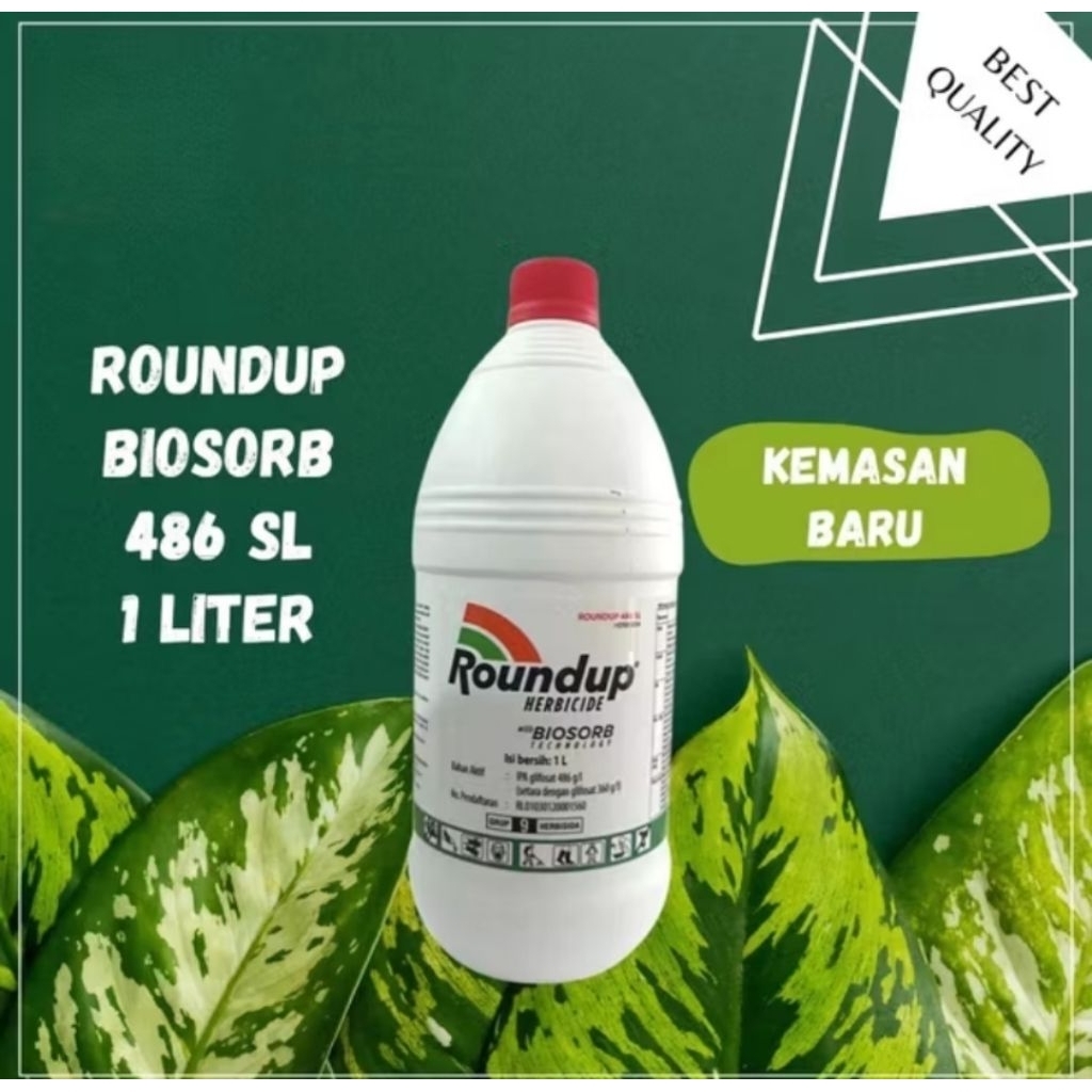 Jual ROUNDUP 486 SL 1 LITER Pembasmi Rumput Original/ Racun Rumput ...
