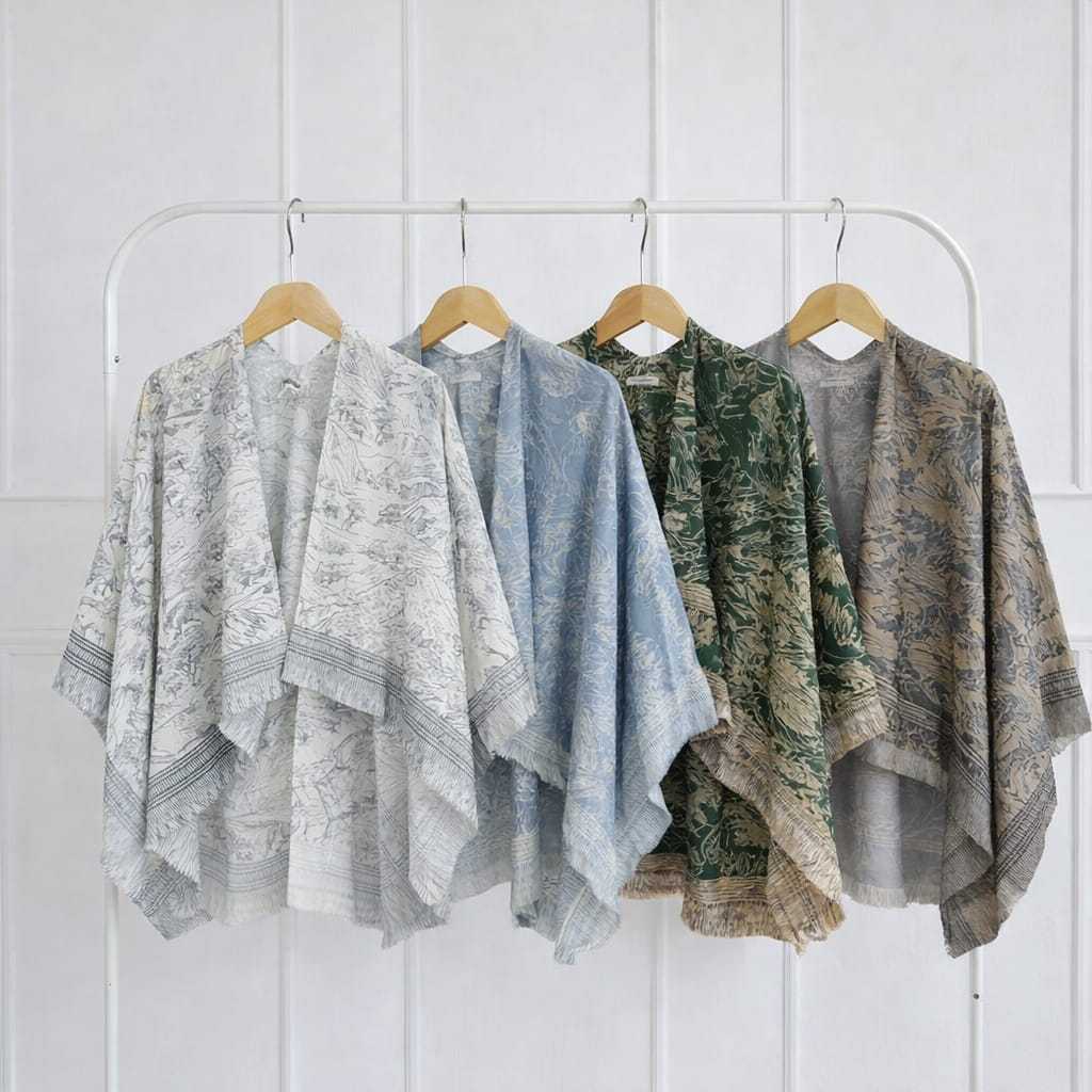 Jual Outer Scarf Wanita Arwen Batwing Cardigan Kekinian korean style ...