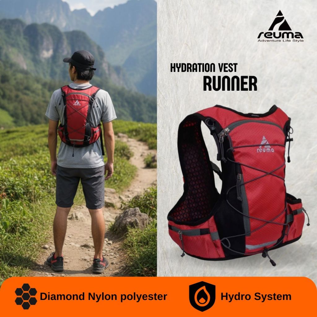 Jual Reuma - Hydropack R2045 / Hydration vest / Trail running / tas ...