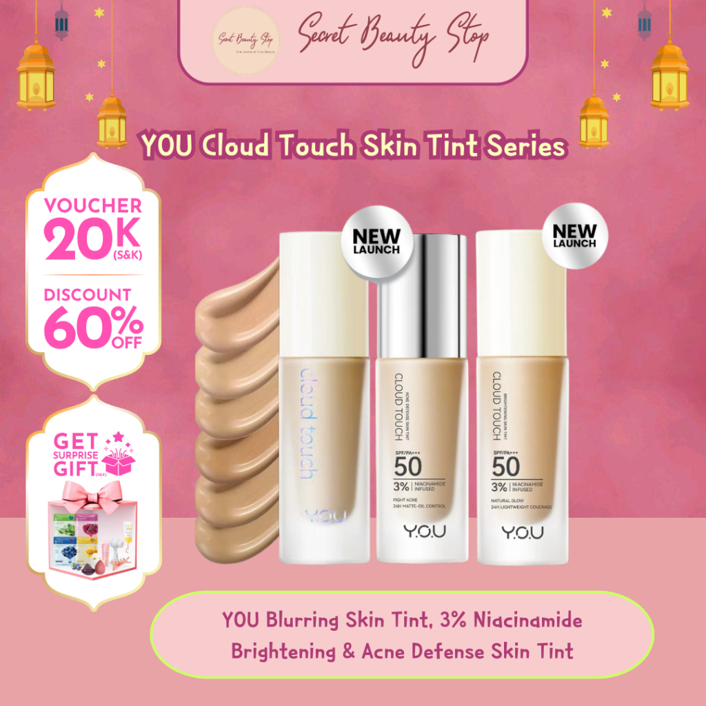 Jual YOU Cloud Touch Skin Tint Series GET 1 FREE GIFT! Blurring Skin ...