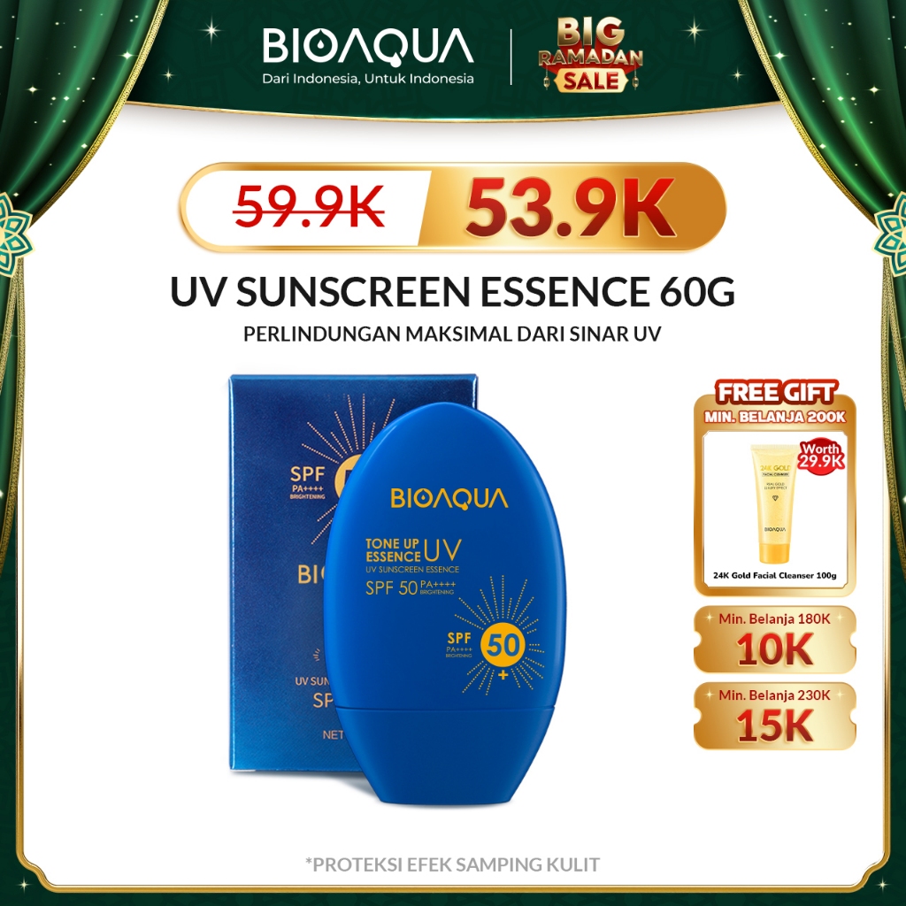 Jual BIOAQUA UV Sunscreen Essence Sunscreen SPF 50 PA++++ 60g Sunblock ...