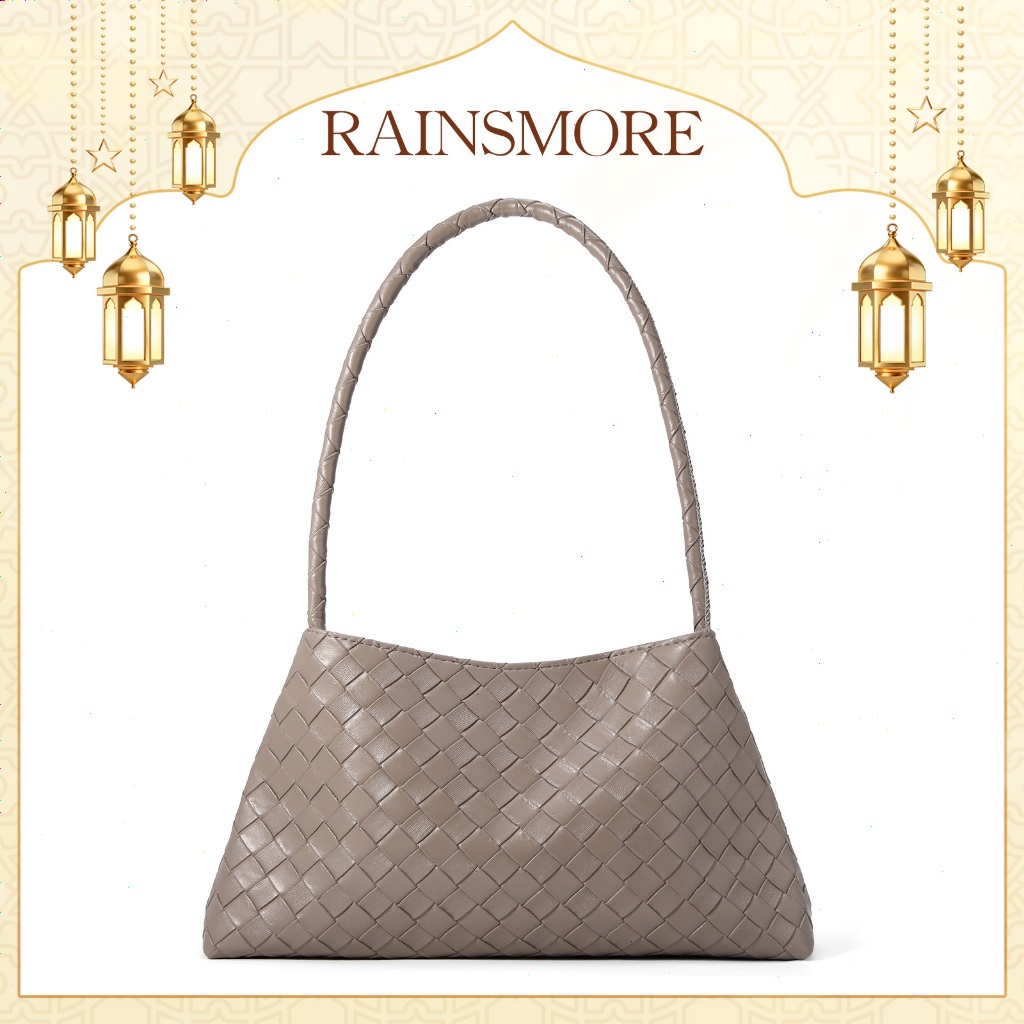 Jual RAINSMORE Terbaru Trendi: Tas Kotak dengan Tekstur Anyaman, Tas ...