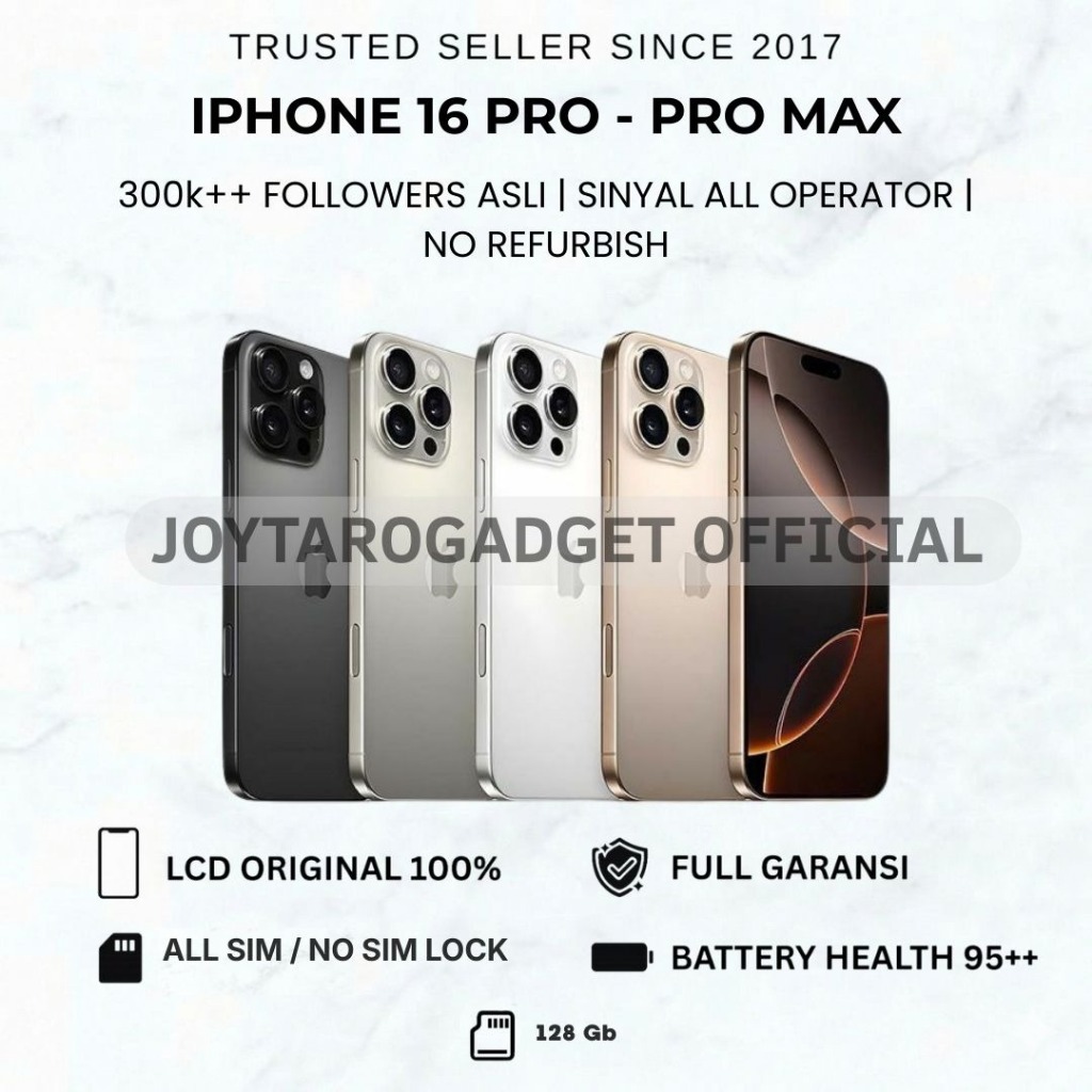 Jual iPHONE 16 pro / iP 16 Pro max 128 GB - 1 TB Lcd Original 100% ...