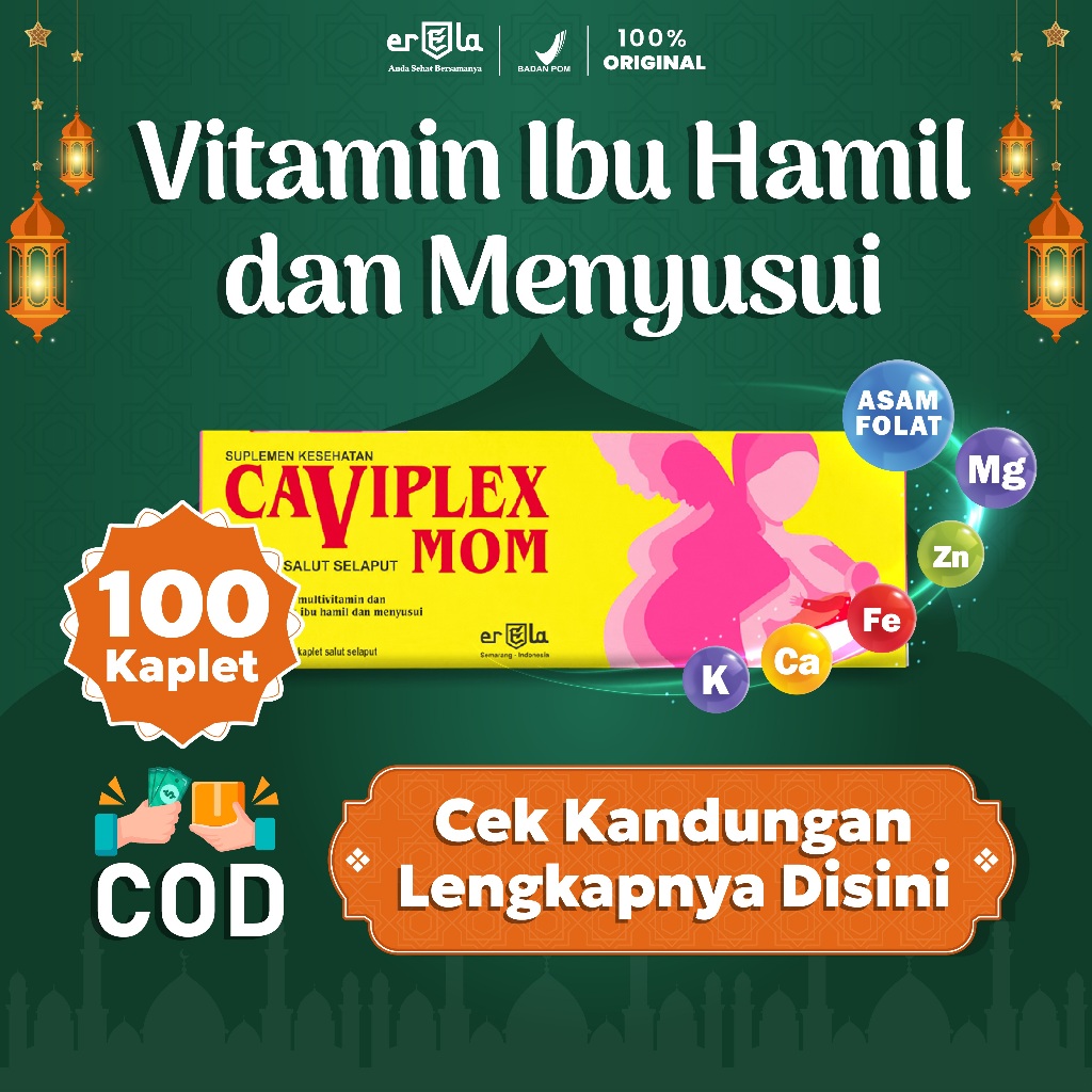 Jual [BEST SELLER] CAVIPLEX MOM BOX (100 Kaplet) - Suplemen ...