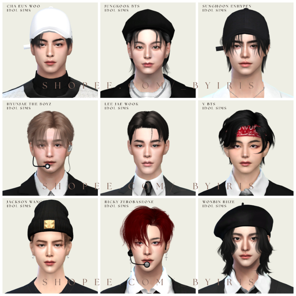 Jual THE SIMS 4 MALE IDOL SIMS K-POP IDOL CHARACTER MALE + CUSTOM ...