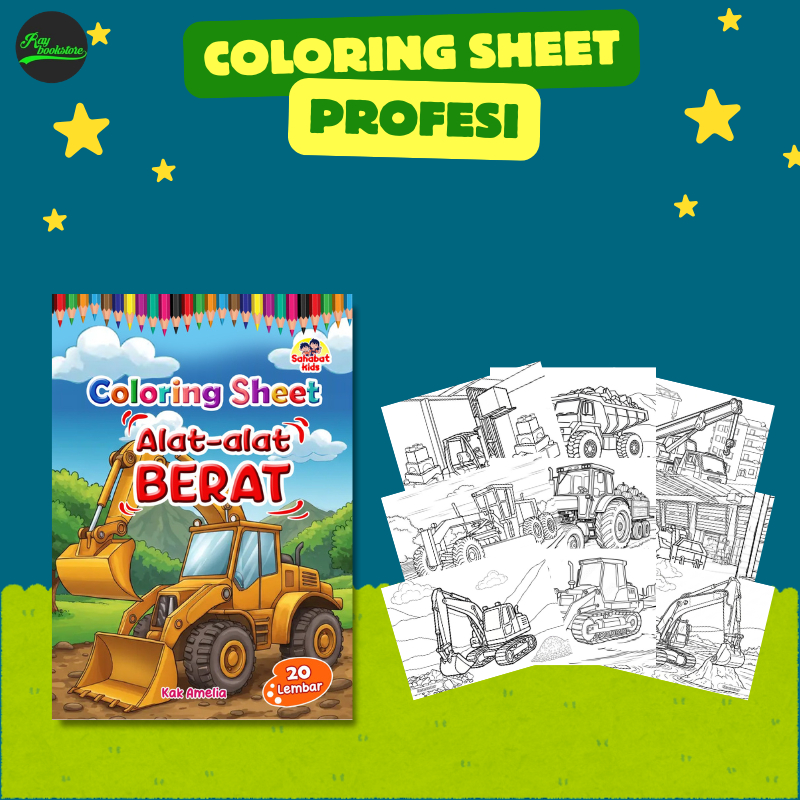 Jual Coloring Sheet : Alat Alat Berat (Isi 20 Lembar) | Shopee Indonesia
