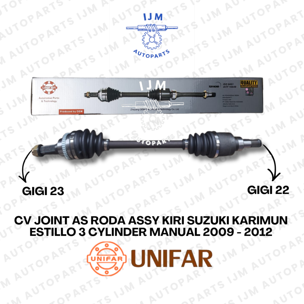 Jual CV Joint As Roda Assy Kiri Suzuki Karimun Estillo 3 Cylinder ...