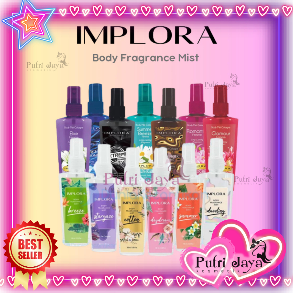Jual IMPLORA Body Mist Cologne 100ML | Shopee Indonesia