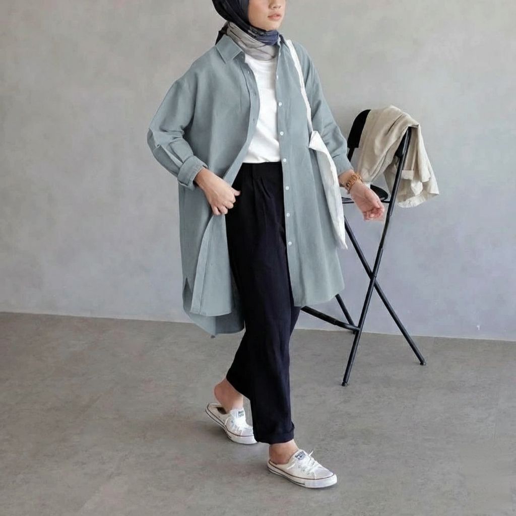 Jual Oversize Tunik Polos Linen - Adem, Longgar & Stylish | Shopee ...