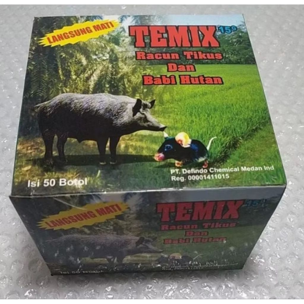 Jual Temix pembasmi tikus dan babi 1 box ( isi 50 pcs ) | Shopee Indonesia