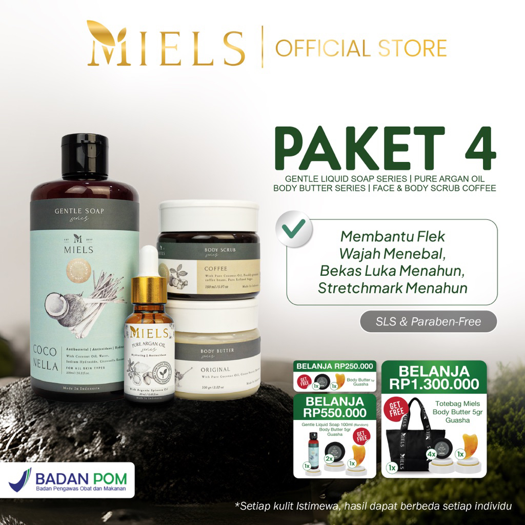 Jual Miels - Paket 4 , Paket Glow Up | Shopee Indonesia