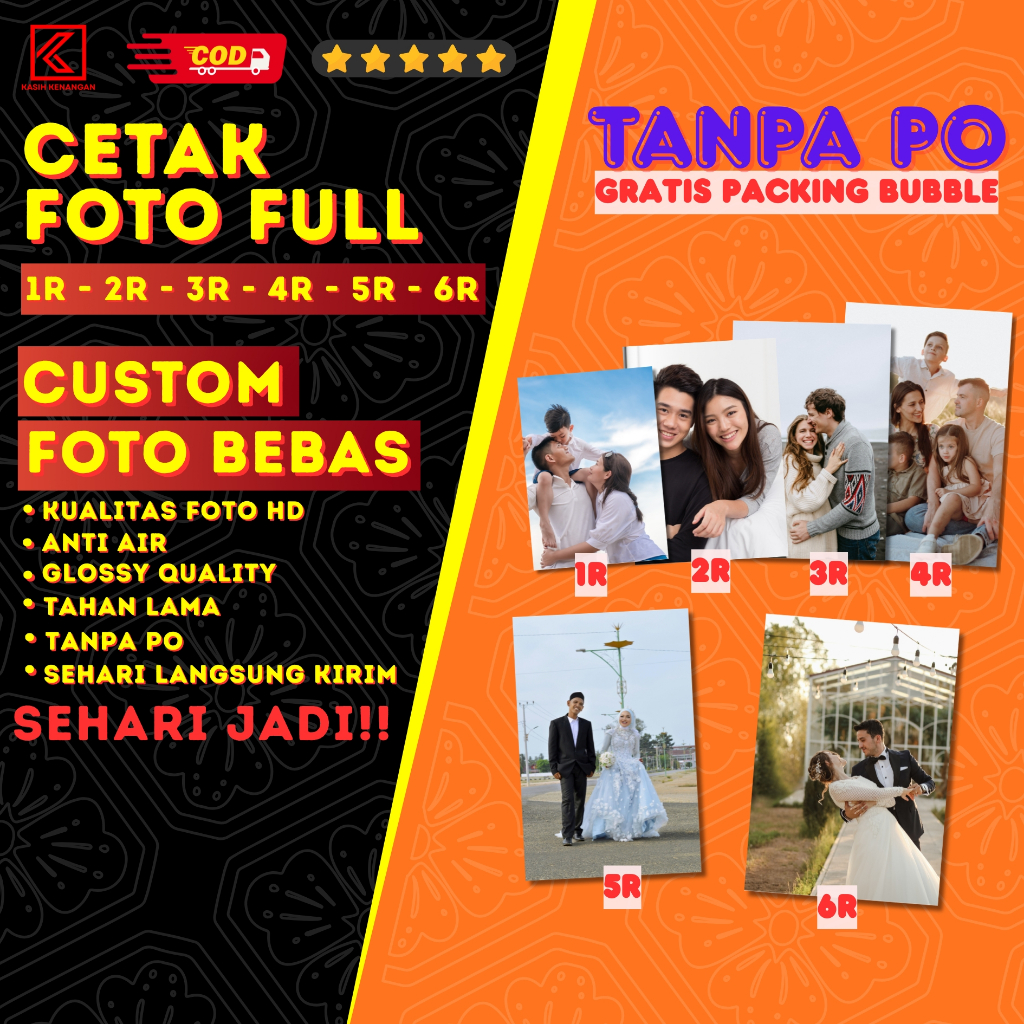 Jual Cetak Cuci Foto Full 1R 2R 3R 4R 5R 6R (SEHARI JADI) Proffesional ...