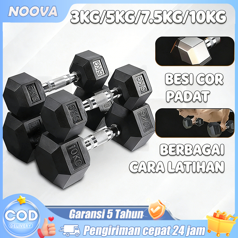 Jual NOOVA Mini Dumbbell 3KG 5KG 10KG Gym Dumbbell Murah Mini Dumbbell ...