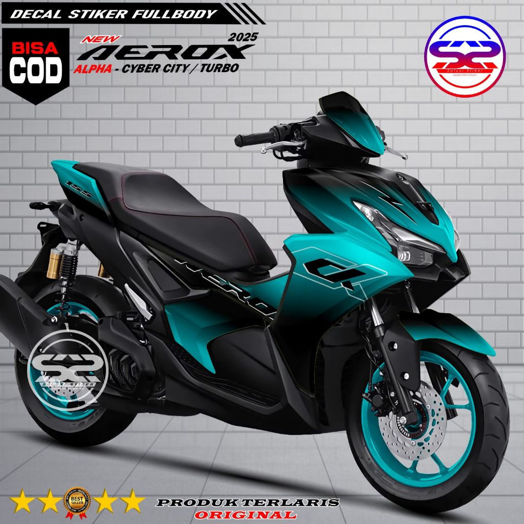 Jual COD Sticker Yamaha Aerox Alpha Turbo Full Body Tahun 2025 Sticker ...