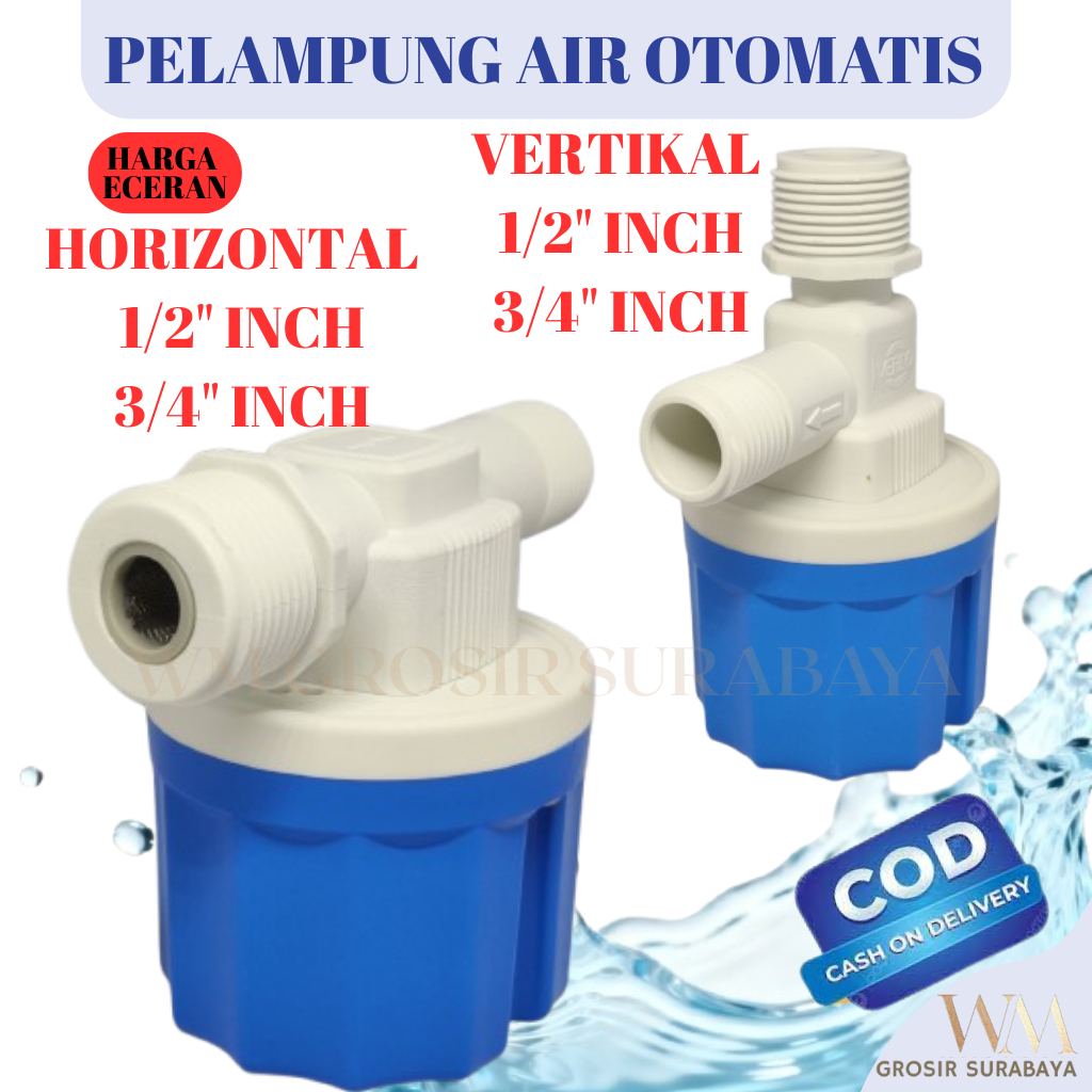 Jual Pelampung Toren Otomatis 1/2 3/4 Pelampung Kran Air Otomatis Water ...