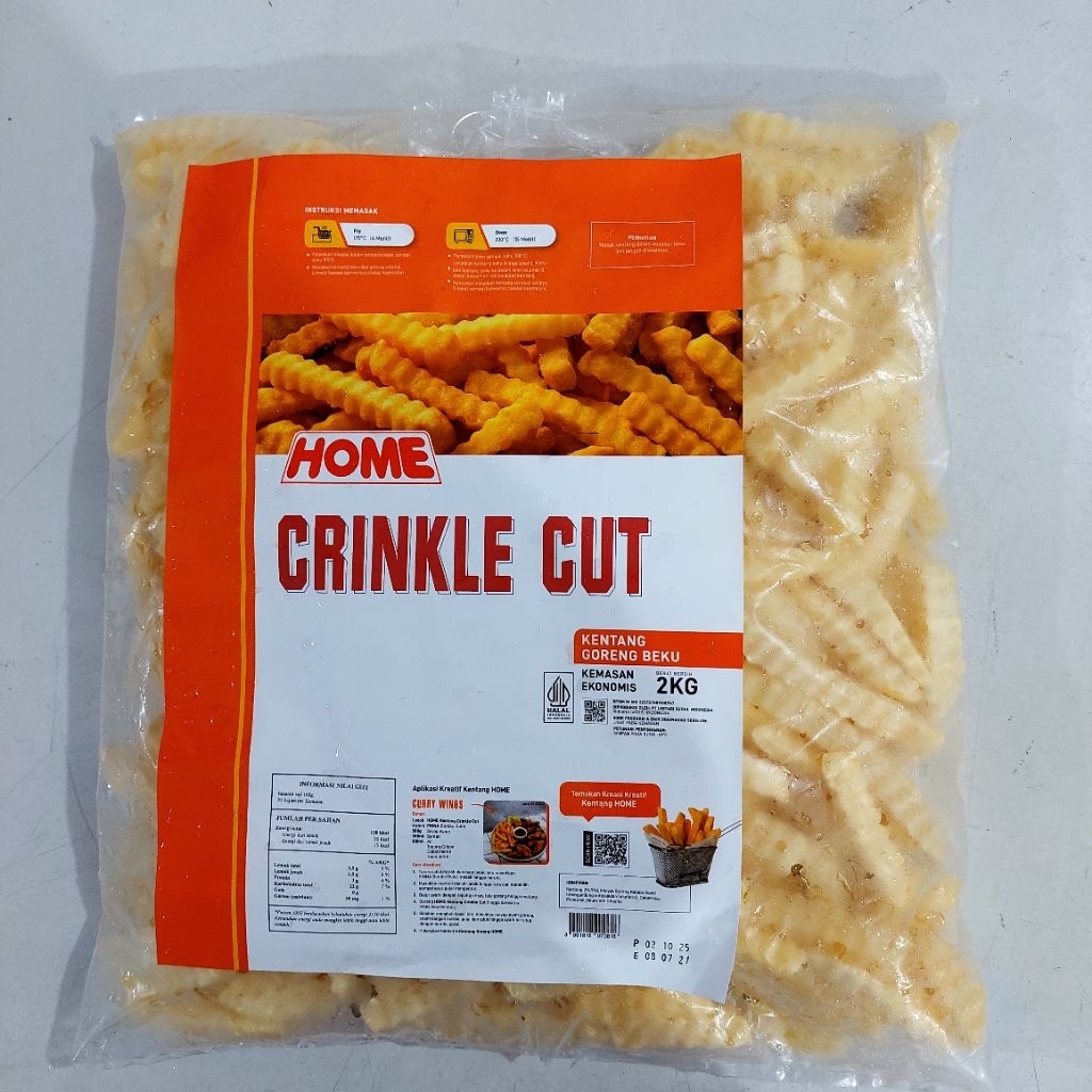Jual Home Kentang Crinkle Cut 2kg | Shopee Indonesia
