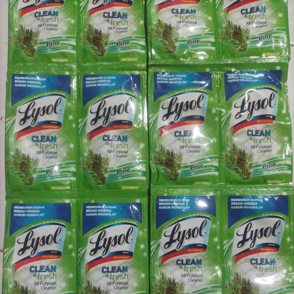 Jual LYSOL CLEAN&FRESH all-purpose cleaner anti bakteri, renceng isi 12 ...