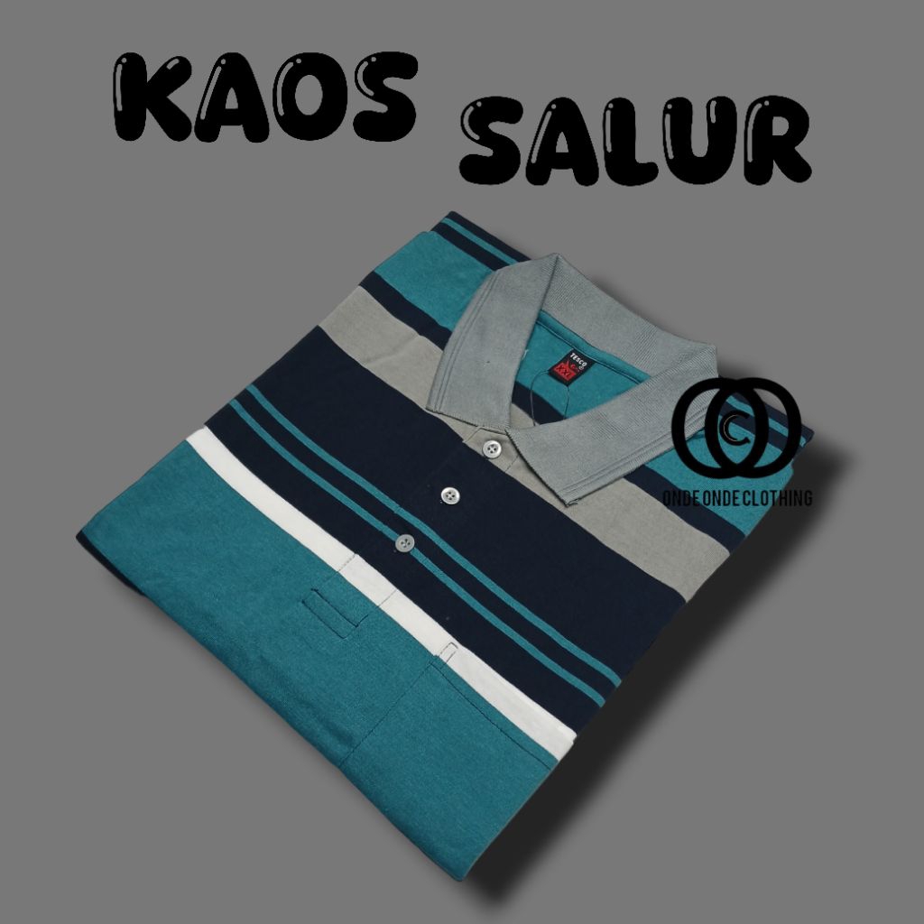 Jual Polo Shirt Motif Garis Saku Depan Lengan Pendek Pria Dewasa Jumbo ...