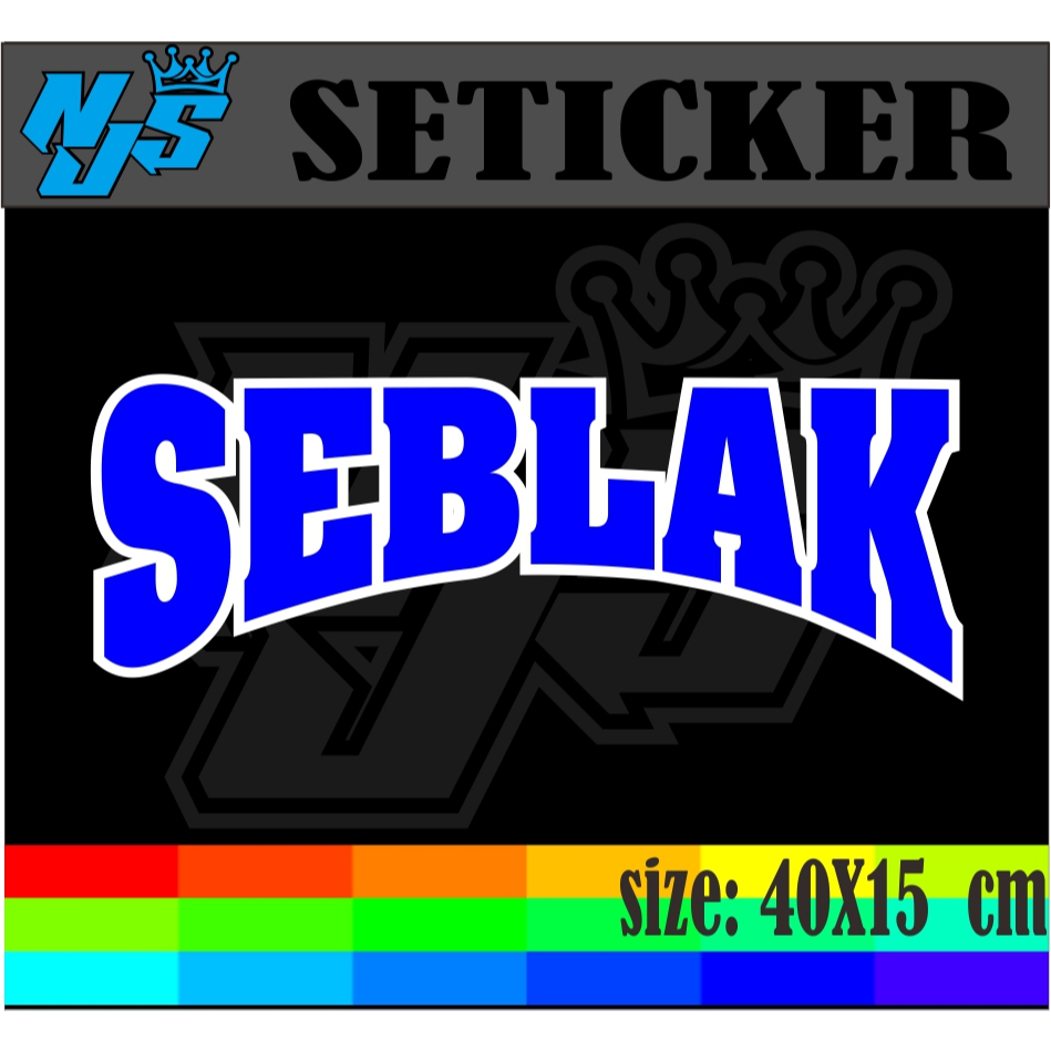Jual CUTTING STIKER TEMPELAN NAMA JUALAN SEBLAK DENGAN MODEL DOBEL ...