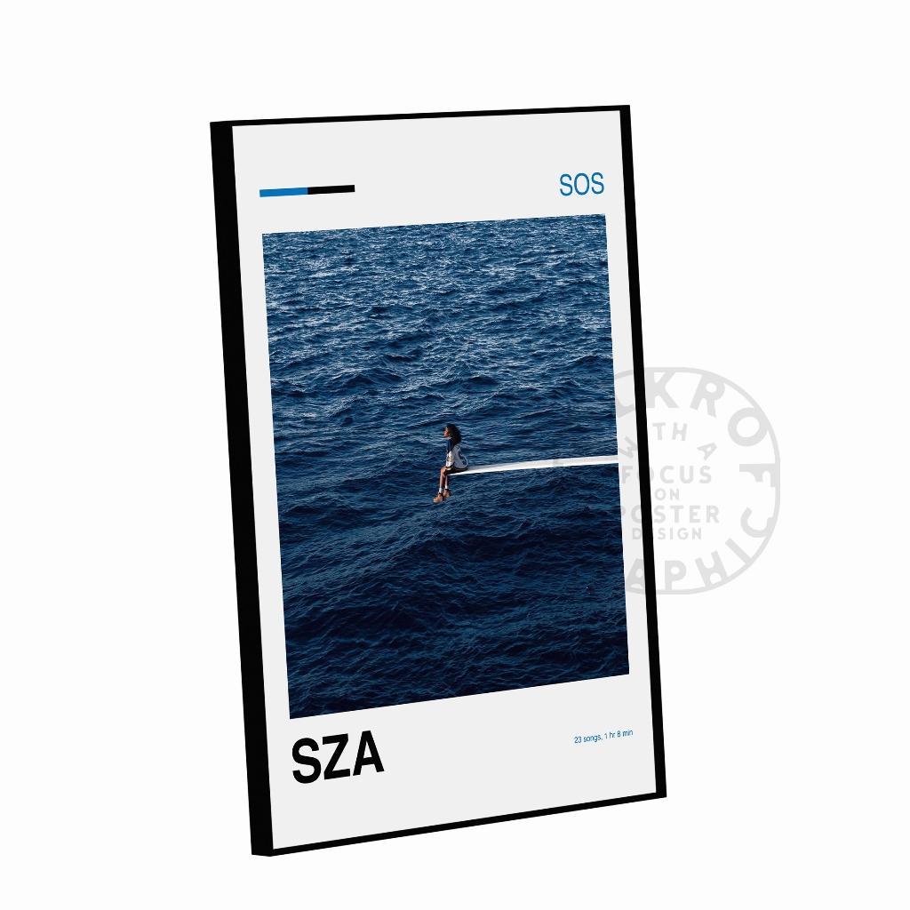 Jual Poster Frame SZA-SOS Hiasan Dinding Ukuran 12R 30x40cm | Shopee ...