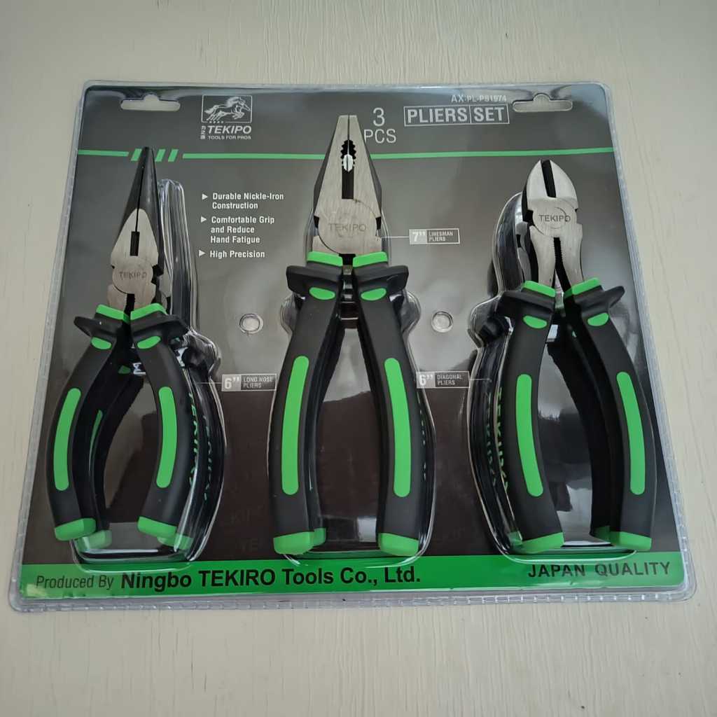 Jual TEKIPO Tang Set 3 Pcs 7 Inch 6 Inch 6 Inch / TOOLS / TOOLSET ...
