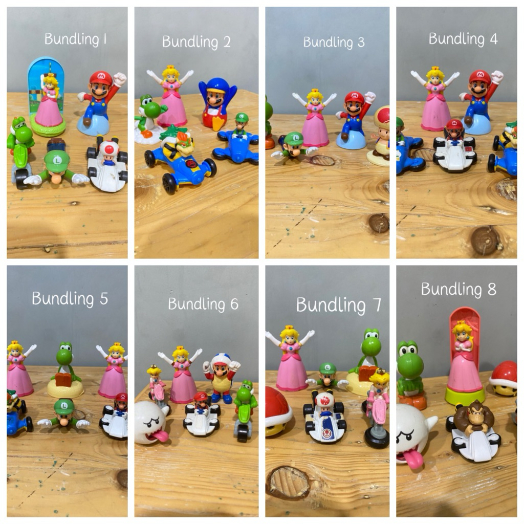 Jual Mainan Action Figure Super Mario Bros edisi McD Happy meal ...