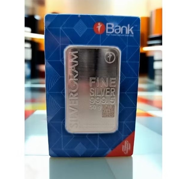 Jual Silvergram Perak 50 Gram 999 Fine Silver - Perak Batangan 50 Gram ...
