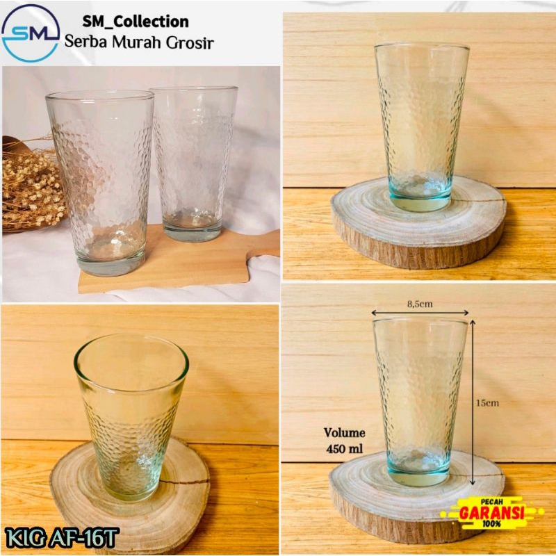 Jual Gelas Bening/Gelas Kaca/Gelas Kopi/Gelas KIG AF-16T | Shopee Indonesia