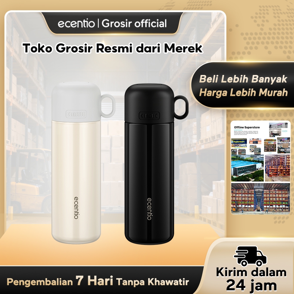 Jual 【𝙈𝙚𝙧𝙚𝙠 𝙇𝙖𝙣𝙜𝙨𝙪𝙣𝙜】ecentio Termos Air Panas 500ml tumbler botol minum ...