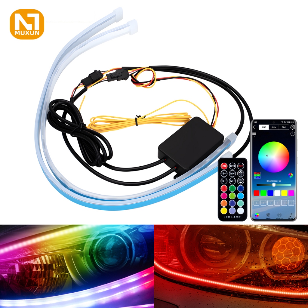Jual Lampu Pijakan Kaki Motor LED RGB dengan Remote Control Fleksibel ...